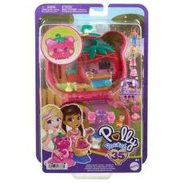 Mattel Polly Pocket Puppen und Spielset, Reisespielzeug, Erdbeer-B&auml;rchen-Schatulle