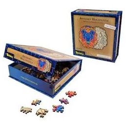 Philos Artefakt Holzpuzzle 2 in 1 L&ouml;we, 177 Teile, in magnetischer Klappschachtel