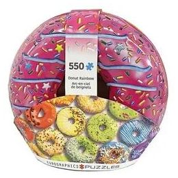 Eurographics Puzzle Donut Rainbow 550 Teile Metalldose