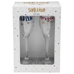 Sheepworld Secco Glas Set "Von Herzen f&uuml;r Dich"
