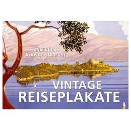 Postkarten-Set Vintage-Reiseplakate