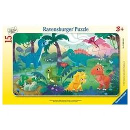 Ravensburger Kinderpuzzle 15 Teile - Die kleinen Dinos