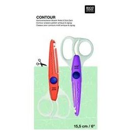 Rico Design Konturenscherenset, 2 Scheren (15,5 cm)