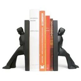 KIKKERLAND Leaning Men Bookends schwarz