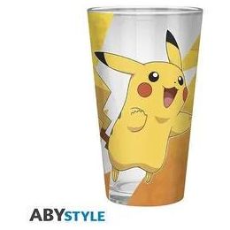 ABYSTYLE POKEMON - Large Glass Premium - 400ml - Pikachu foil
