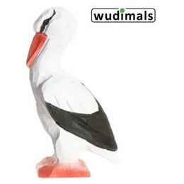 Corvus Wudimals A041007 - Storch, Stork, handgeschnitzt aus Holz