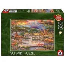 Schmidt Spiele Paradies am Kilimandscharo, Puzzle Standard 500 Teile