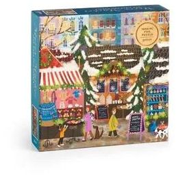 Abrams & Chronicle Books Joy Laforme Merry Market. 1000 Piece Foil Puzzle in a Square Box