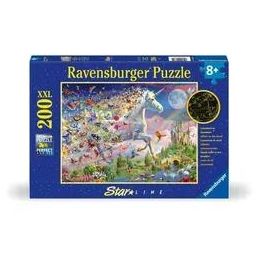 Ravensburger Kinderpuzzle 200 XXL Teile - Leuchtendes Schmetterlingseinhorn