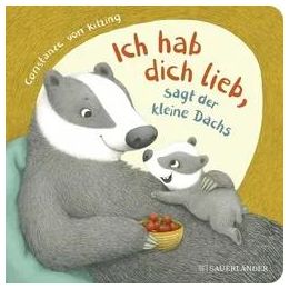 "Ich hab dich lieb", sagt der kleine Dachs