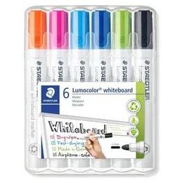 Staedtler Mars Lumocolor Schreib- und Zeichbedarf Lumocolor 351 Whiteboard-Marker m. Rundspitze, 6er Set