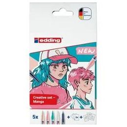 Edding Acrylmarker Creative Manga, 5er Set