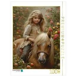 Calvendo Puzzle Rosige Reitabenteuer 1000 Teile Lege-Gr&ouml;&szlig;e 64x48cm Foto-Puzzle f&uuml;r gl&uuml;ckliche Stunden