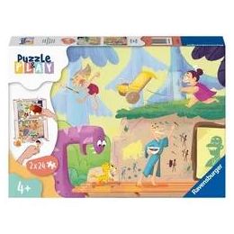 Ravensburger Kinderpuzzle Puzzle&Play 05674 - Im Steinzeitdo