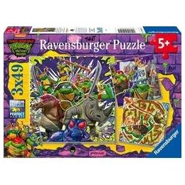 Ravensburger Kinderpuzzle 3x49 Teile - Teenage Mutant Ninja Turtles