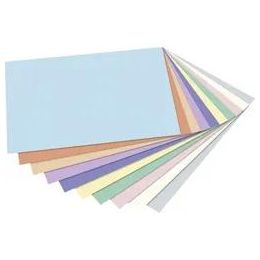 Folia Pastell-Block, Tonpapier und Fotokarton, DIN A4, 20 Blatt in 10 Farben sortiert