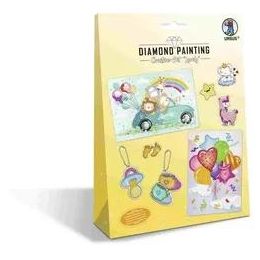 URSUS Kinder-Bastelsets Diamond Painting Creative Set Lovely, 2er Karten
