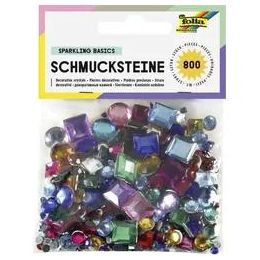 Folia Schmucksteine SPARKLING BASICS, 800 St&uuml;ck, Gr&ouml;&szlig;en und Farben sortiert