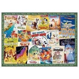 Ravensburger Erwachsenenpuzzle 1000 Teile - Disney Classics - Vintage Movie Poster