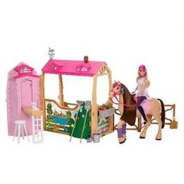 Mattel Barbie Mysteries: Das geheimnisvolle Pferdeabenteuer&ldquo; Pferdestall-Spielset mit Puppe, Spielzeugpferd und Zubeh&ouml;r, mehr als 25 Teile