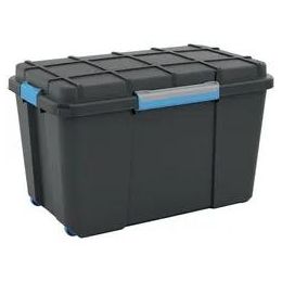 KIS 241508 Aufbewahrungsbox Scubba stapelbar (B x H x T) 735 x 460 x 445 mm Grau-Blau, Schwarz 1 St.