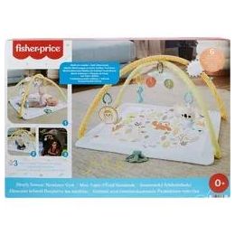 Fisher-Price Simply Senses sensorische Erlebnisdecke Spielmatte f&uuml;r Babys mit 6 sensorischen Spielzeugen
