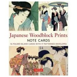 Japanese Woodblock Prints, 16 Note Cards