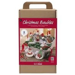 Creativ Company DIY Sets Fuse Beads Kreativ Set Weihnachtskugeln, Perlen, Kreativ Box