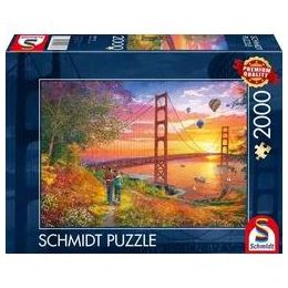Schmidt Spiele Spaziergang zur Golden Gate Bridge, Puzzle 2.000 Teile