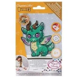 CRAFT Buddy CAFGR-GEN004 - Crystal Art Buddies, Smoky Dragon, Series 2, Kristallkunst-Bastelset