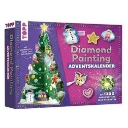 Frechverlag Weihnachtszauber - Der Diamond-Painting-Adventskalender. Mit Material und Werkzeug f&uuml;r 24 Baumanh&auml;nger
