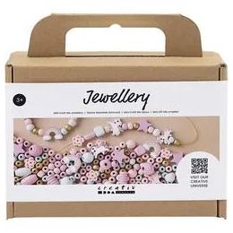 Creativ Company DIY Sets Beads Mini Kreativ Mix Schmuck, Pastellfarben, Kreativ Box