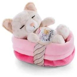 Nici Kuscheltier Sleeping Pets K&auml;tzchen 12cm mit Leopardenmuster