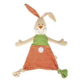 Sigikid 39963 - Schnuffeltuch Hase braun gestreift Vanilla