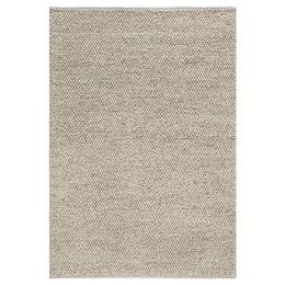 Teppich FLAIR RUGS "Minerals", grau (hellgrau), B:160cm H:10mm L:230cm, Kunstfaser, Wolle, Teppiche, Teppich, Teppich aus Wollmischung, gekn&uuml;pftes Design, meliert