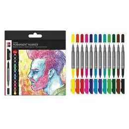 Marabu Permanent Marker Graphix Set Significant 12 Teile