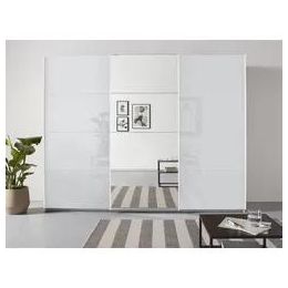 Schwebet&uuml;renschrank Rauch "Kleiderschrank Schrank Garderobe TOPSELLER OTELI inkl. Inneneinteilung", wei&szlig; (wei&szlig;, hochglanz wei&szlig;), B:271cm H:210cm T:62cm, Holzwerkstoff, Schr&auml;nke, Schwebet&uuml;renschrank, mit 3 Innenschubladen sowie zus&auml;tzlichen Einlegeb&ouml;den MADE IN GERMANY