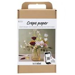 Creativ Company DIY Sets Krepppapier Kreativ Set Krepppapier, Blumenstrau&szlig;, Kreppanteil: 180%, 105 g, Kreativ Box