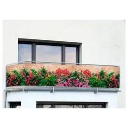 Maximex Balkon-Sichtschutz Mod. Mauerblumen, 5 m, UV- und witterungsbest&auml;ndig