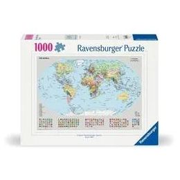 Ravensburger Erwachsenenpuzzle 1000 Teile - Politische Weltkarte