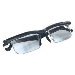 Maximex Seeplus Zoom Lesebrille, schwarz, einstellbar von +0,5 bis +4 Dioptrien