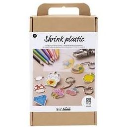 Creativ Company DIY Sets Plastikschrumpffolie Kreativ Mix Plastikschrumpfplatten , Accessoires, Kreativ Box