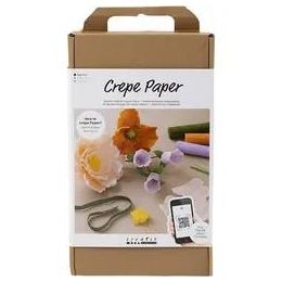 Creativ Company DIY Sets Krepppapier Starter Kreativ Set Krepppapier, Sortierte Farben, 105 g, Kreativ Box