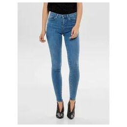 Skinny-fit-Jeans Only "ONLPOWER &ndash; Skinny-Jeans mit Push-up-Effekt und High Waist", Damen, Gr. XS (34), L&auml;nge 32, blau (light blau denim), Denim/Jeans, Obermaterial: 92% Baumwolle, 6% Polyester, 2% Elasthan, skinny fit, Jeans, skinny fit, modisch, Denim, Baumwollmischung, Topseller