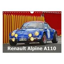 Renault Alpine A110 (Wandkalender 2025 DIN A4 quer), Calvendo Monatskalender