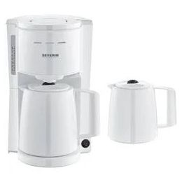 Severin KA 9309 Kaffeemaschine Wei&szlig; Isolierkanne