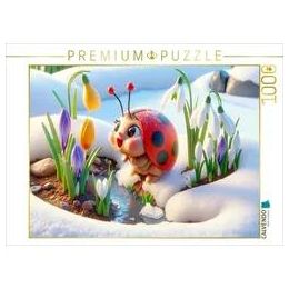 Calvendo Puzzle Entdeckung der Fr&uuml;hlingsblumen im schmelzenden Schnee 1000 Teile Lege-Gr&ouml;&szlig;e 64x48cm Foto-Puzzle f&uuml;r gl&uuml;ckliche Stunden