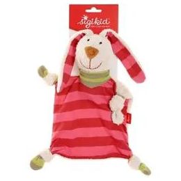 Sigikid 40594 - Schnuffeltuch Hase pink gestreift Classic