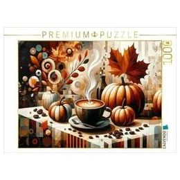 Calvendo Puzzle Herbstliches Kaffee-Idyll in malerischer Perfektion 1000 Teile Lege-Gr&ouml;&szlig;e 64x48cm Foto-Puzzle f&uuml;r gl&uuml;ckliche Stunden