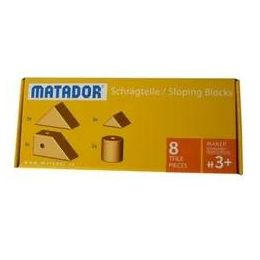 Matador 21250 - Maker Schr&auml;gteile-Set, 8 Teile, Baukasten-Erweiterung, Holz, Konstruktionsbaukasten, ab 3 Jahren, Spielend lernen!